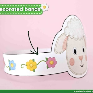 Printable LAMB Headband - Printable Crown | Lamb Craft for Kids | PDF ...