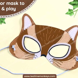 CHIPMUNK Mask: in Color and for Coloring Printable Mask for Kids PDF ...