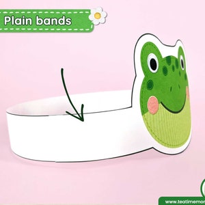 Printable FROG Headband Printable Crown Frog Craft | Etsy