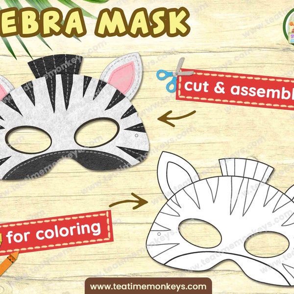 Zebra Mask - Etsy