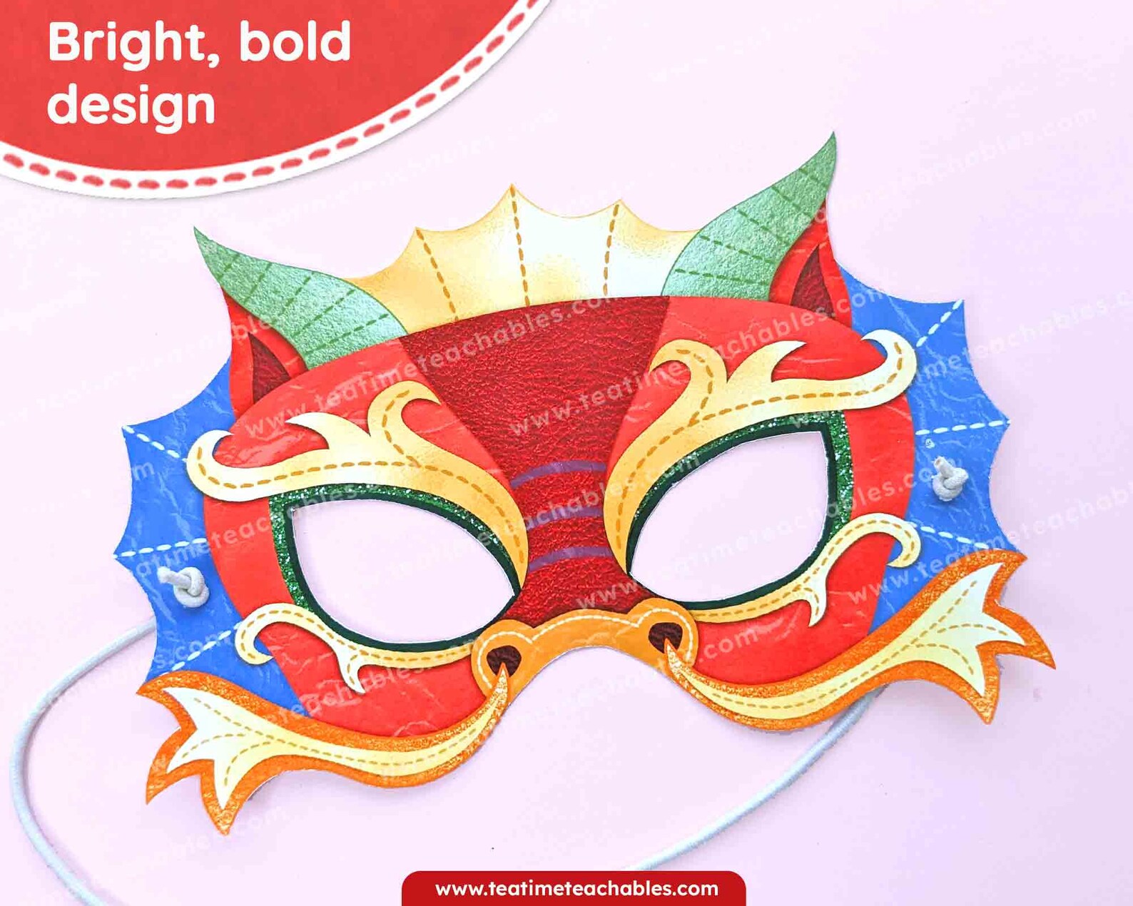 Year of the Dragon Craft BUNDLE: Printable Mask & Lucky Red Envelope ...