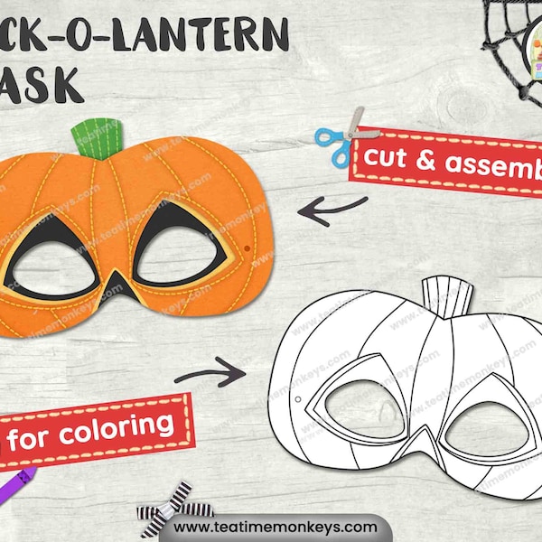 Jack O Lantern Mask - Etsy