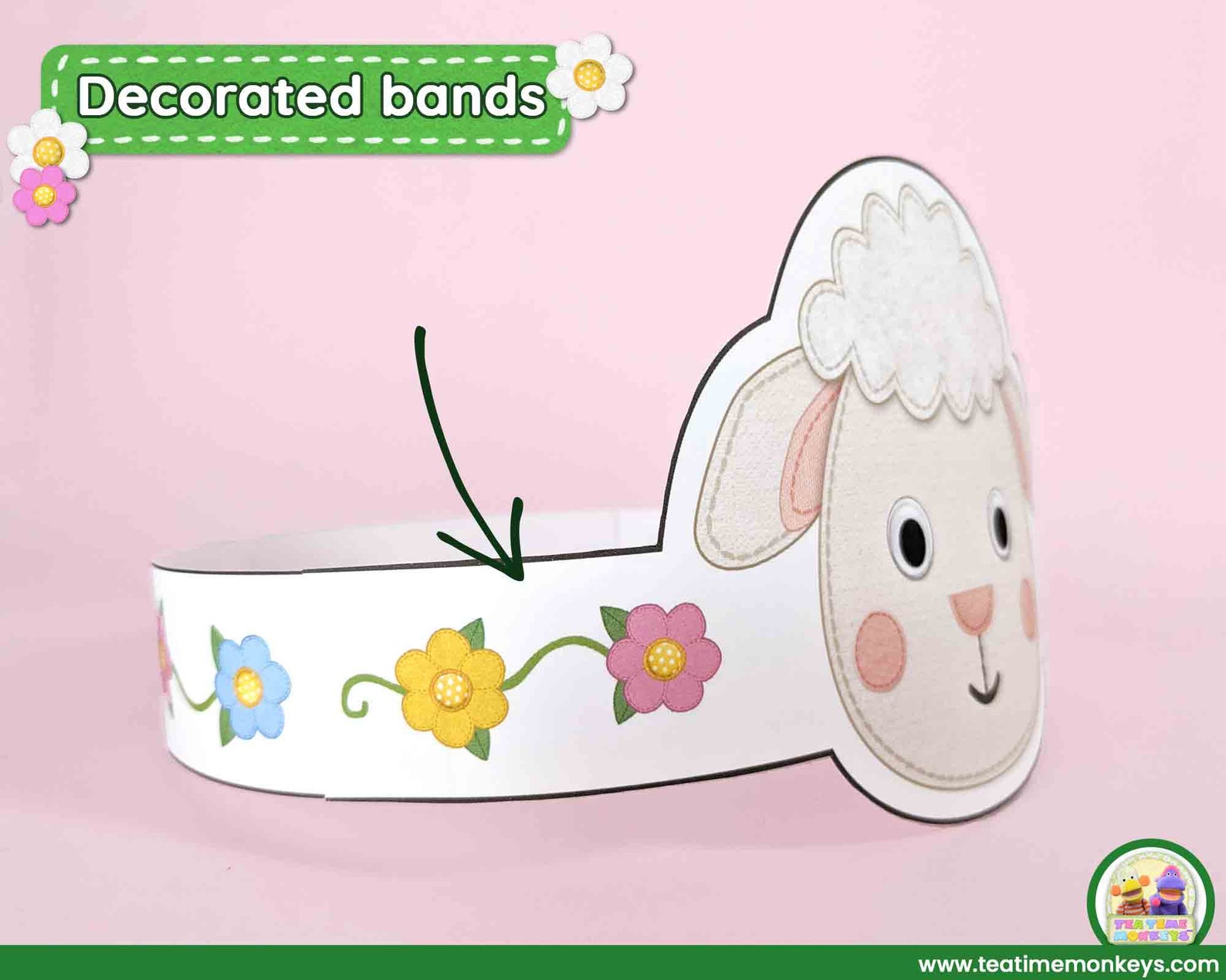 Printable LAMB Headband Printable Crown Lamb Craft - Etsy Canada