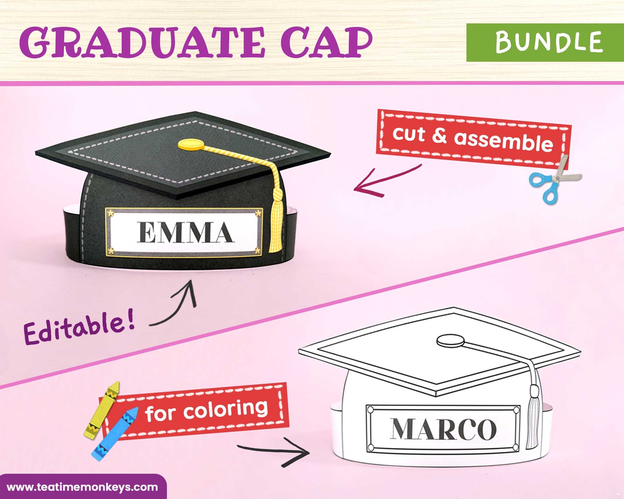 Preschool Graduation Cap Template