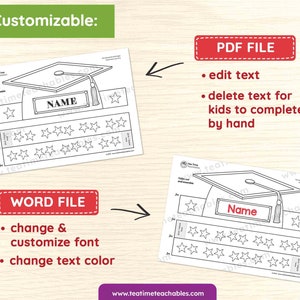 Printable GRADUATE CAP - Color Your Own | Preschool & Kindergarten ...