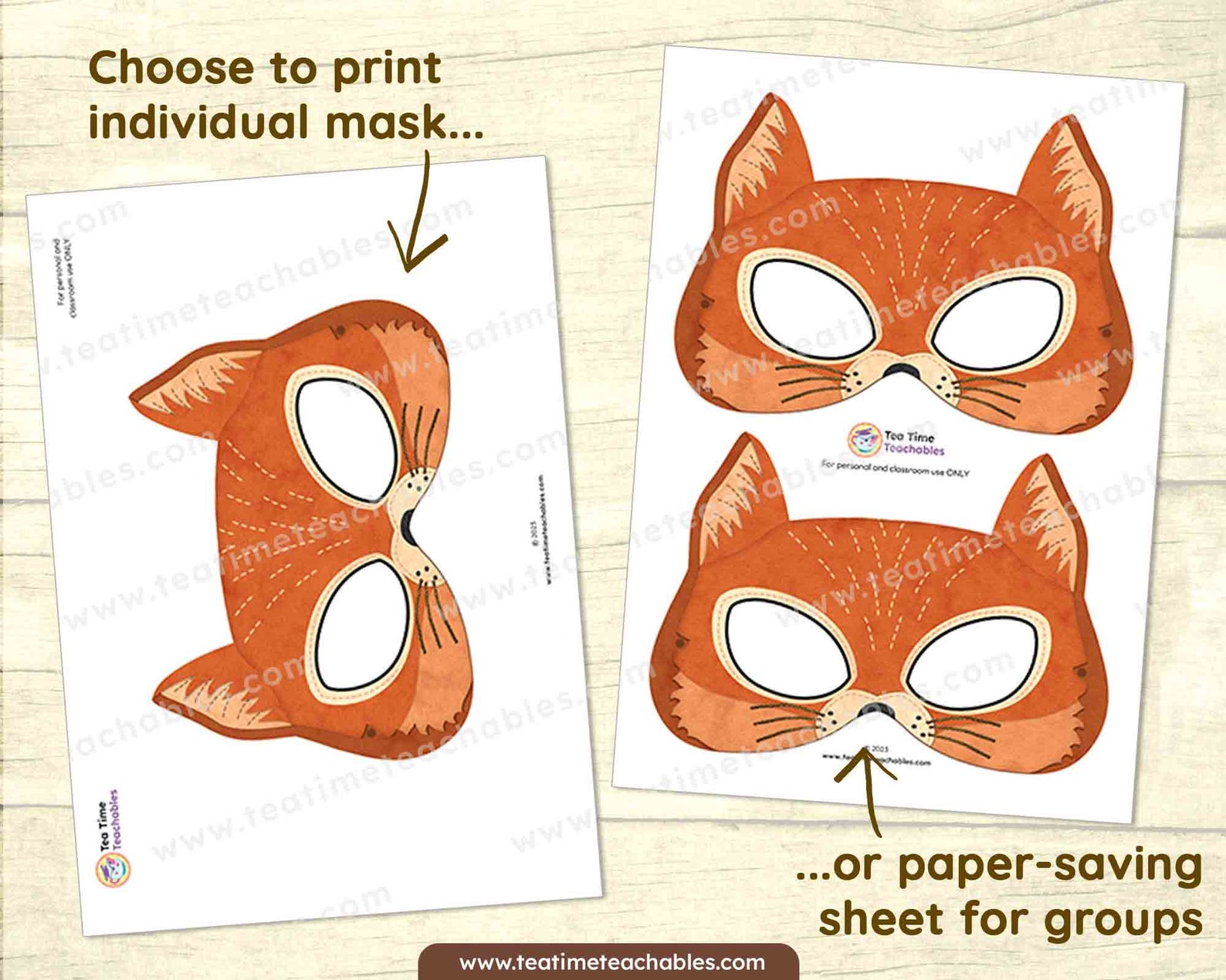 Printable Squirrel Mask: Precolored & Coloring Activity (PDF) - Etsy