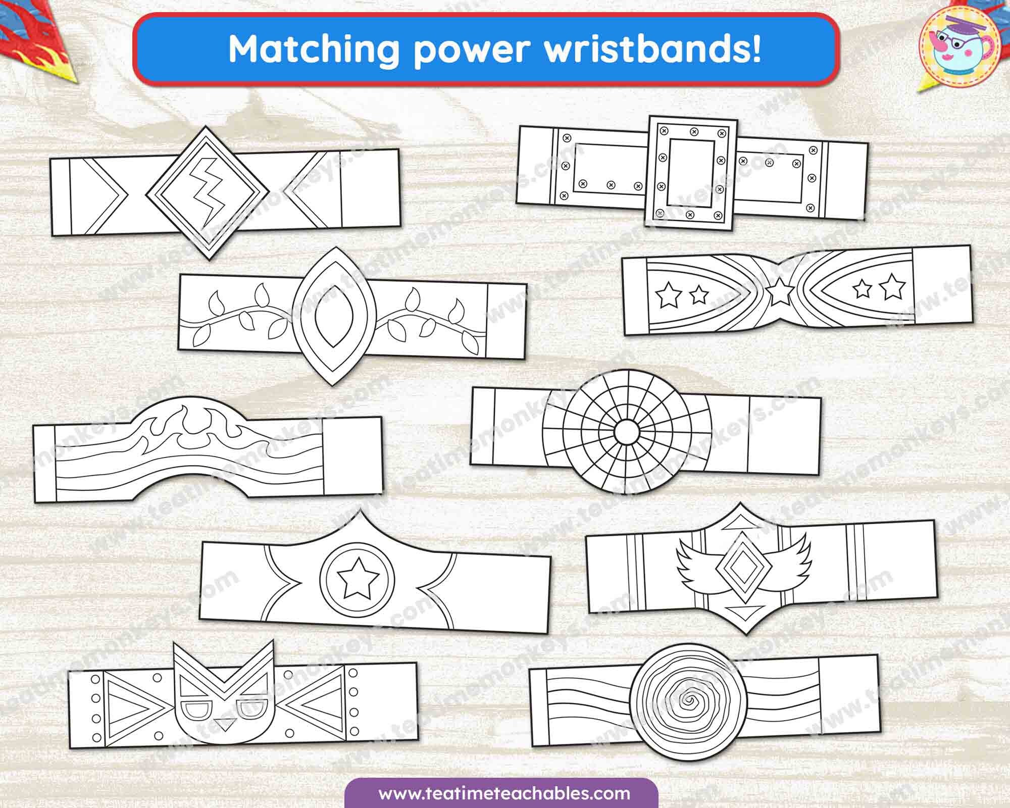 SUPERHEROES Masks for Kids Bundle - 20 Printable Masks: Precolored ...