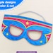 Superhero Masks for Kids: 10 Printable Masks & Wristbands to Color (PDF ...
