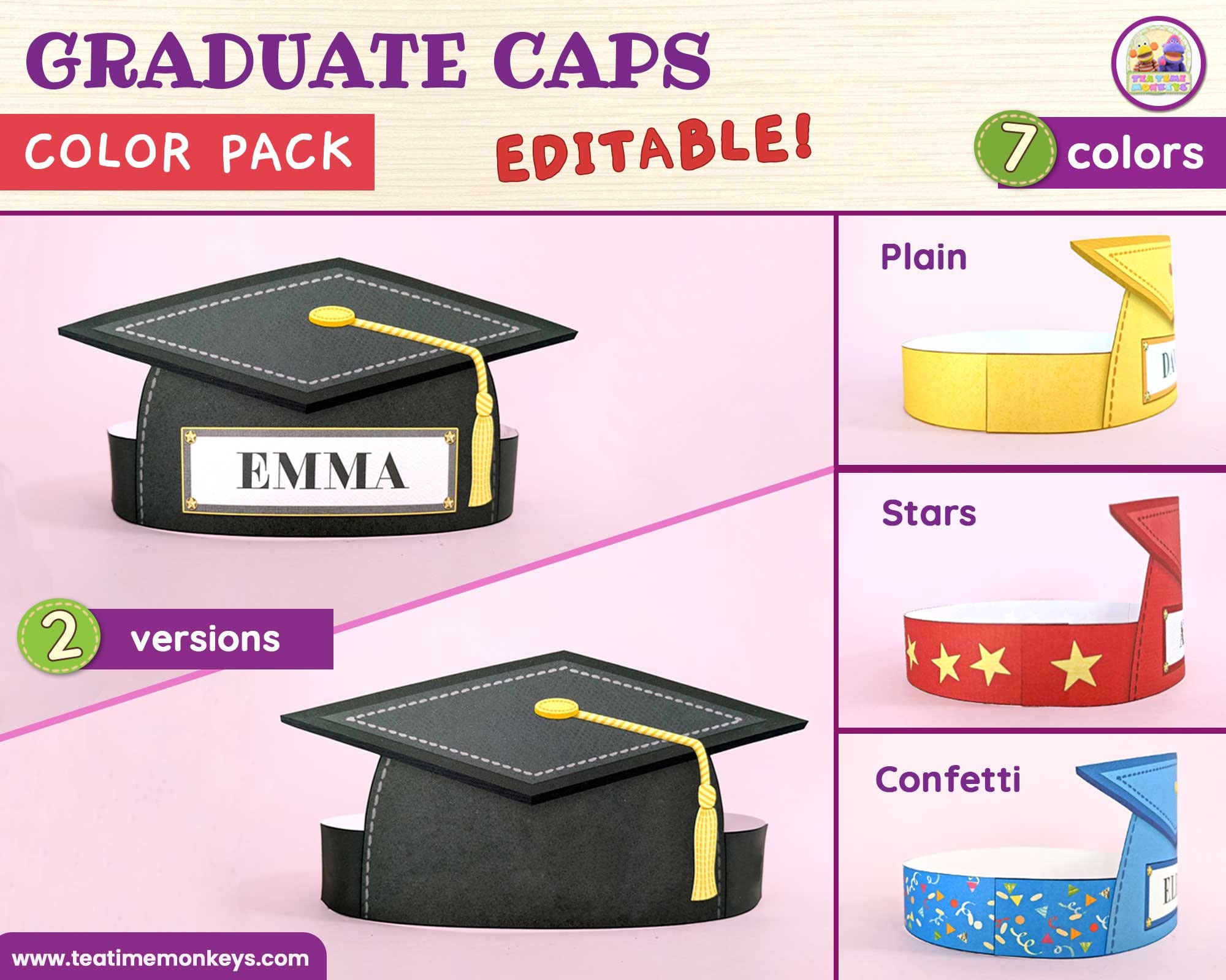 Graduation Cap Coloring Page