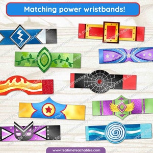 SUPERHEROES Masks for Kids | Ten Printable Masks & Wristbands ...