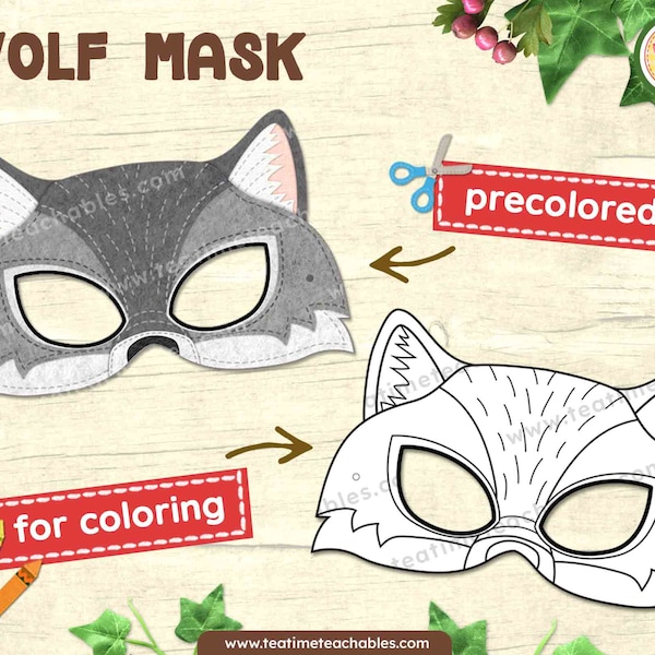 Wolf Mask - Etsy