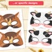 FARM ANIMALS Masks Bundle 20 Printable Masks Costume - Etsy