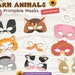 FARM ANIMALS Masks Ten Printable Masks Precolored PDF Costume, Fancy ...