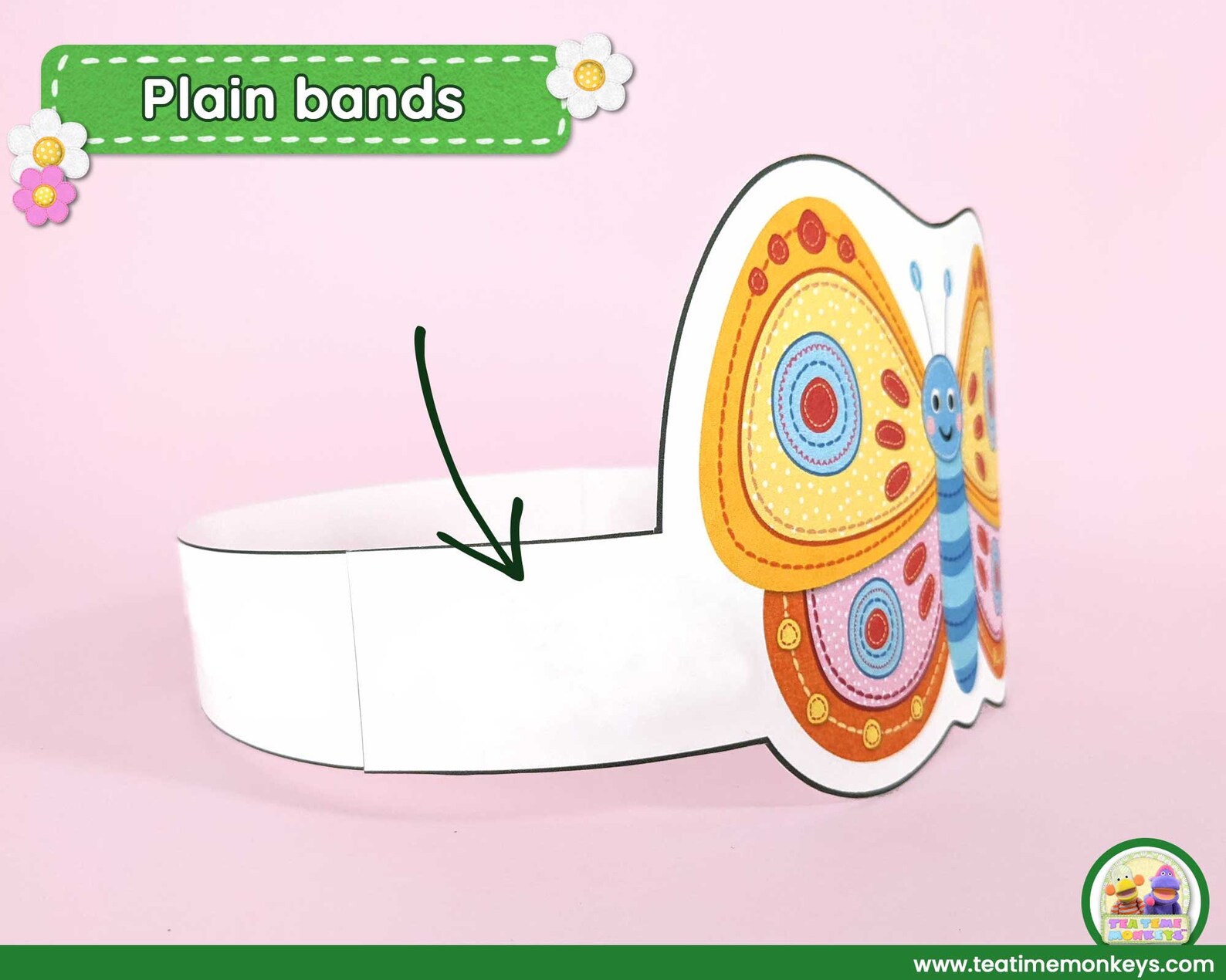 Printable BUTTERFLY Headband Printable Crown Butterfly - Etsy