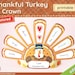 Thankful Turkey Crown for Kids | Precolored and Editable | PDF ...