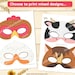 FARM ANIMALS Masks Bundle 20 Printable Masks Costume - Etsy
