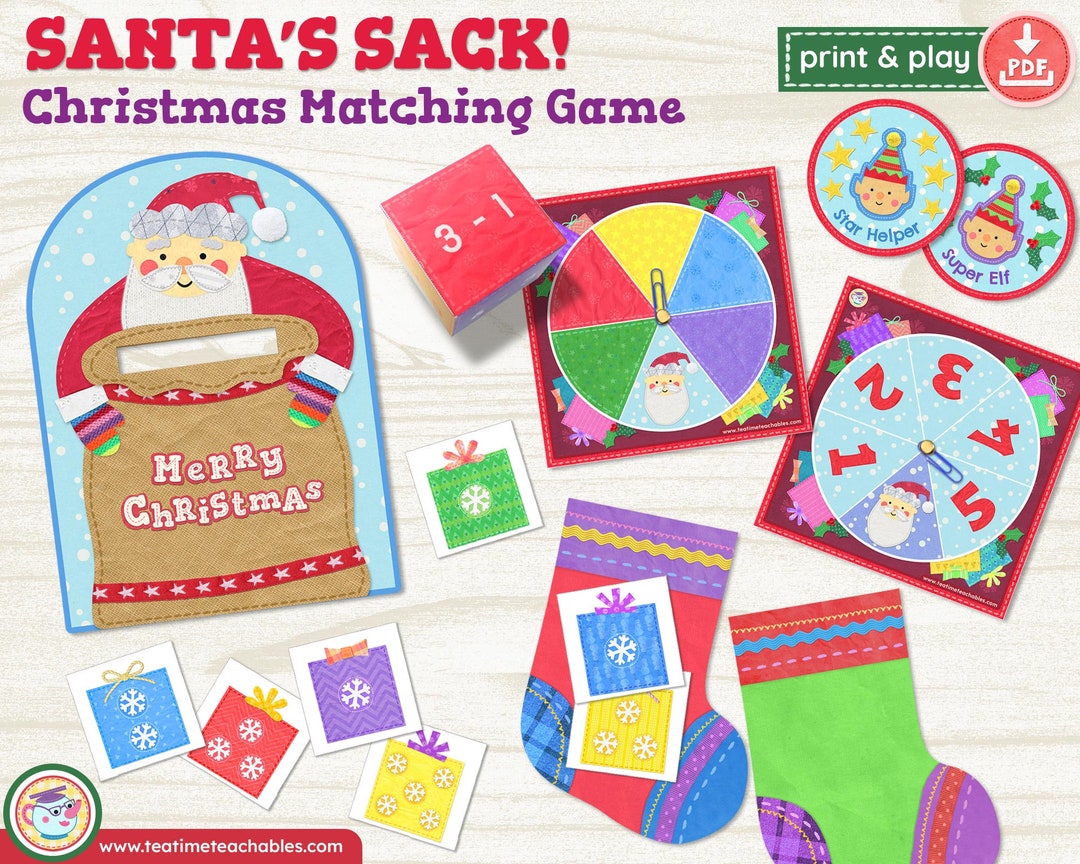Christmas Matching Game for Kids | Colors, Counting & Early Math ...