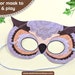 OWL Mask: in Color and for Coloring Printable Mask for Kids PDF Forest ...