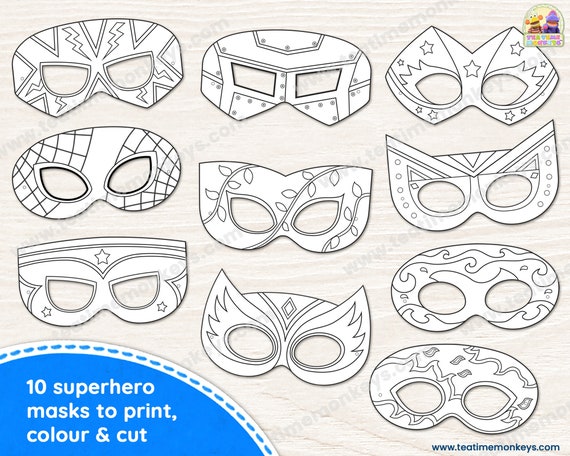 Printable Superhero Mask