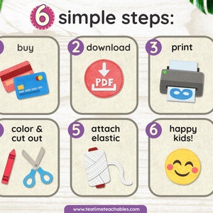 PTERANODON Dinosaur Mask: Precolored and for Coloring - Printable ...