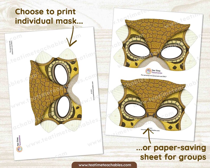 ANKYLOSAURUS Dinosaur Mask: Precolored & for Coloring - Printable ...