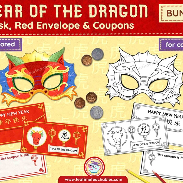 Dragon Paper Mask - Etsy