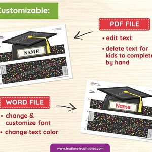 Printable GRADUATE CAP - Precolored Black | Preschool & Kindergarten ...