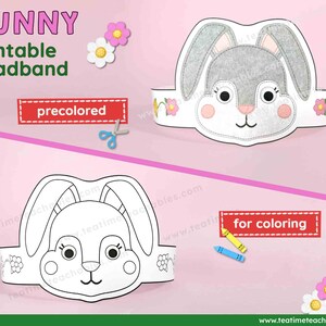 Printable BUNNY Headband | Printable Crown | Rabbit Craft | PDF ...