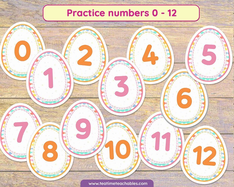 Spring-themed Matching Cards: Colors, Numbers & Sizes Educational Game ...