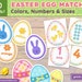Spring-themed Matching Cards: Colors, Numbers & Sizes Educational Game ...