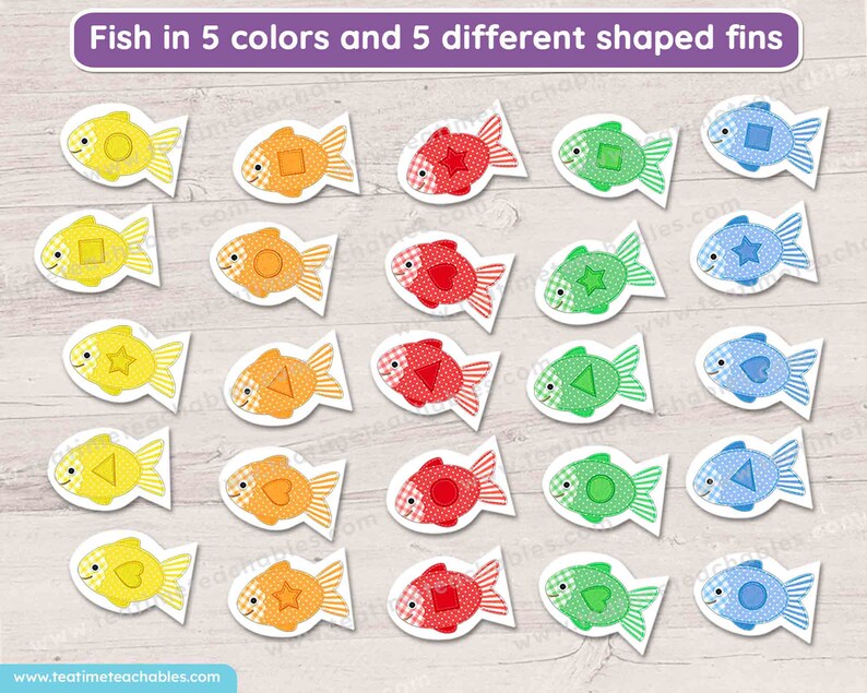 Hungry Penguin - Printable Game for Kids | Colors and Shapes Matching ...