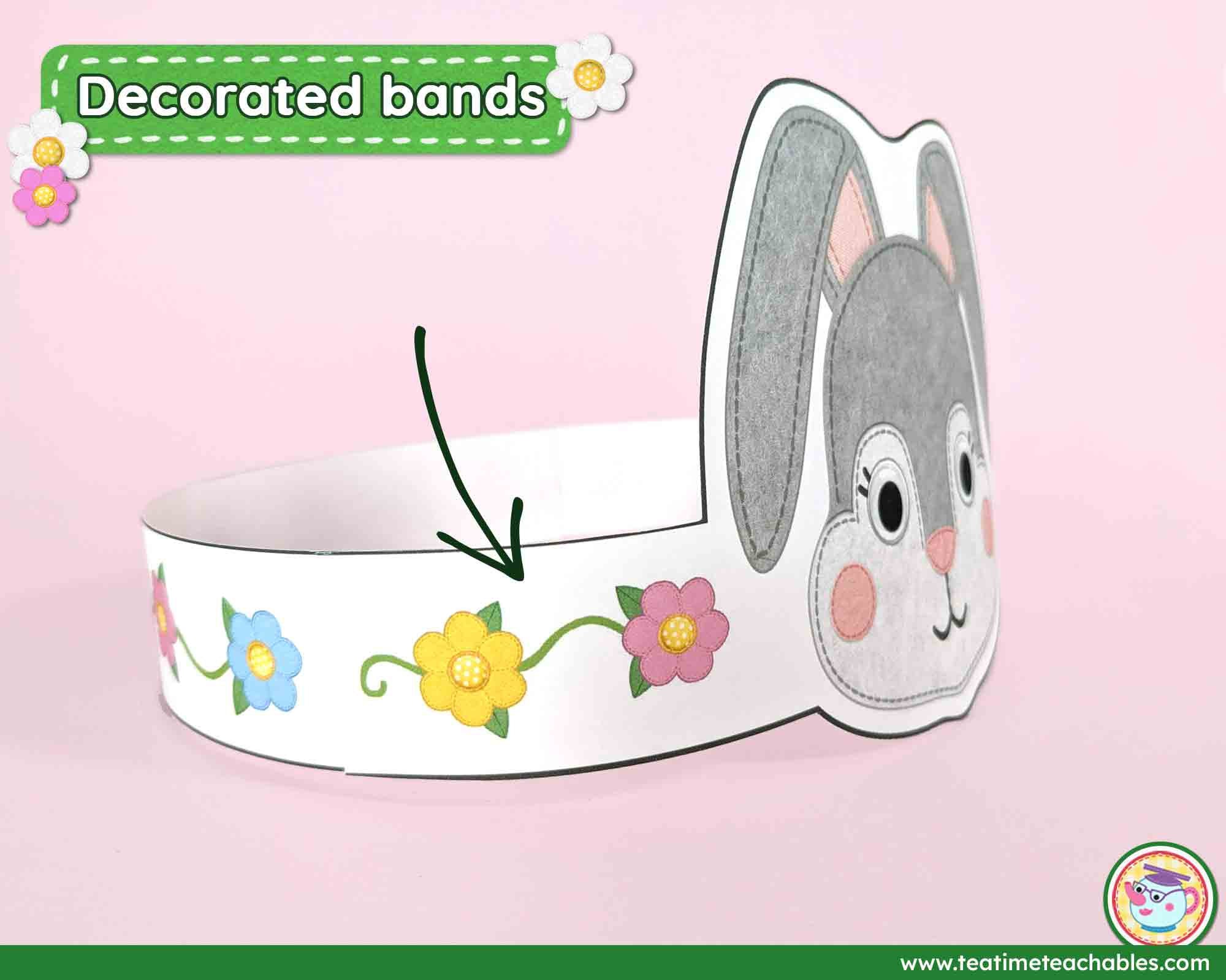 Printable BUNNY Headband | Printable Crown | Rabbit Craft | PDF ...