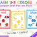 Learn the Colors | Pack of Classroom Wall Posters | PDF | Educational ...