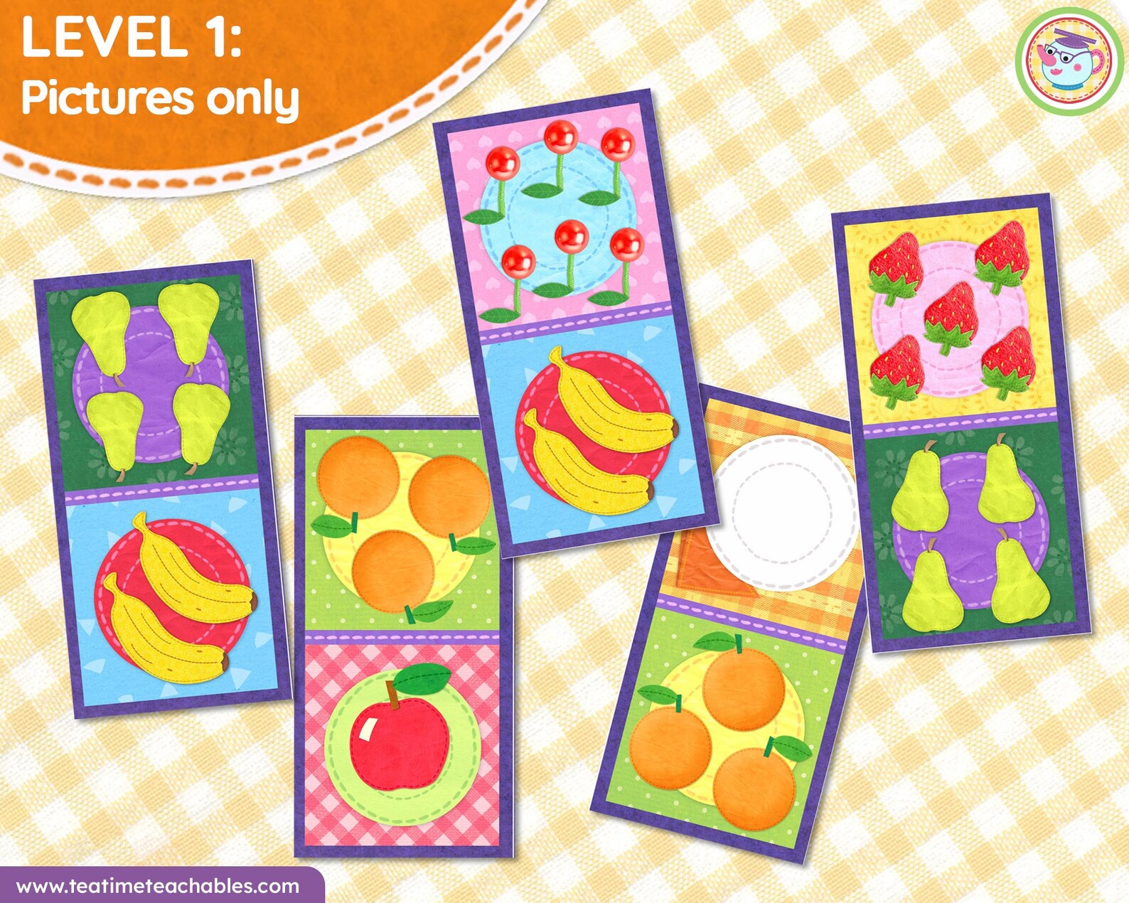 Fruit Dominoes Game | Fun & Educational Game for Kids - Etsy