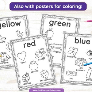 Learn the Colors | Pack of Classroom Wall Posters | PDF | Educational ...
