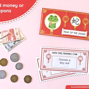 Year of the Snake Craft Pack: Precolored Printable Mask, Envelope ...