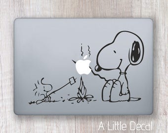 Snoopy Macbook Decal | Etsy