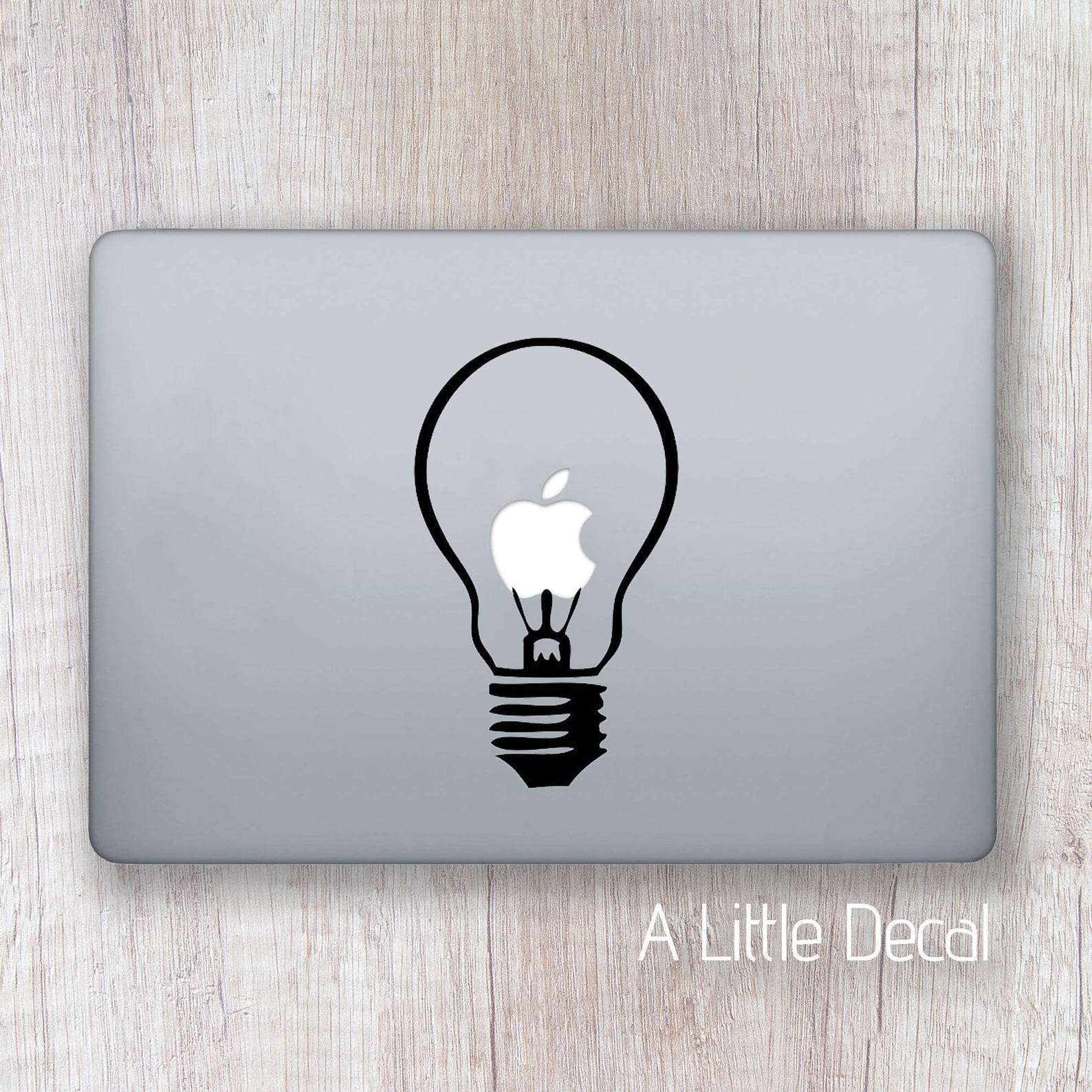 Light Bulb Sticker Macbook Macbook Decal Laptop Decal | Etsy