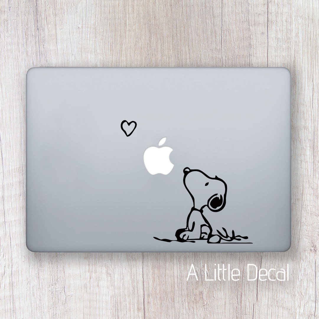 Snoopy MacBook Decal, Snoopy Laptop Sticker, Laptop Decal, MacBook ...