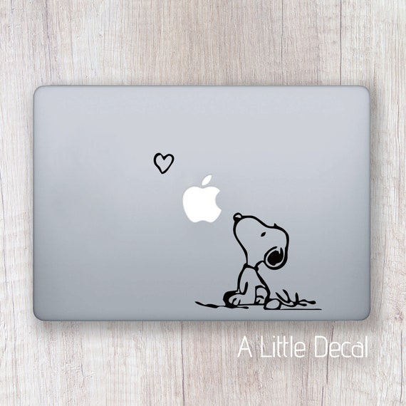 Snoopy Macbook Decal Snoopy Laptop Sticker Laptop Decal | Etsy