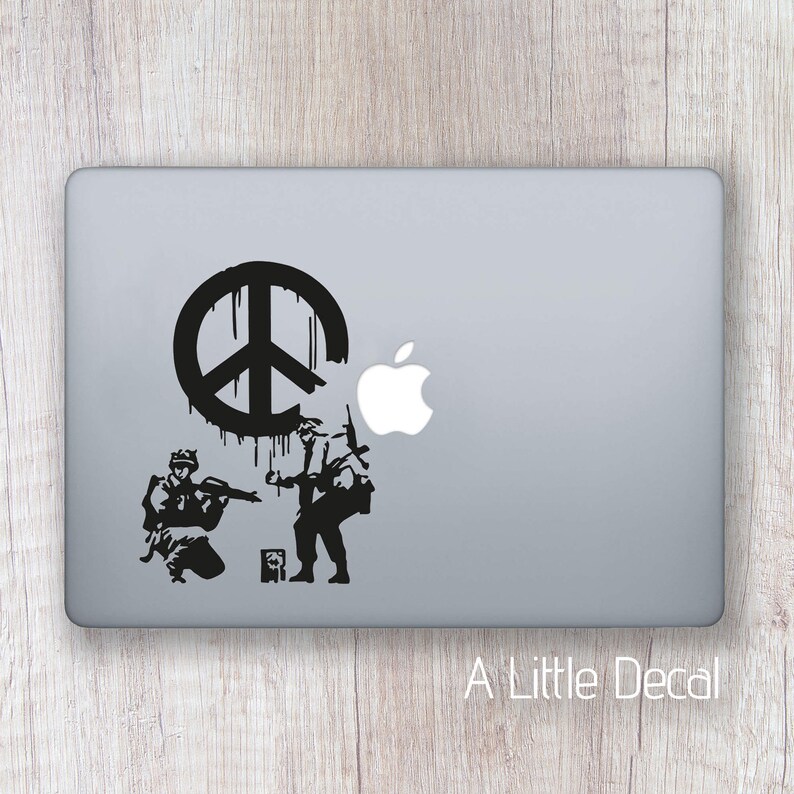 Panda Macbook Decal Banksy Macbook Sticker Banksy Laptop | Etsy