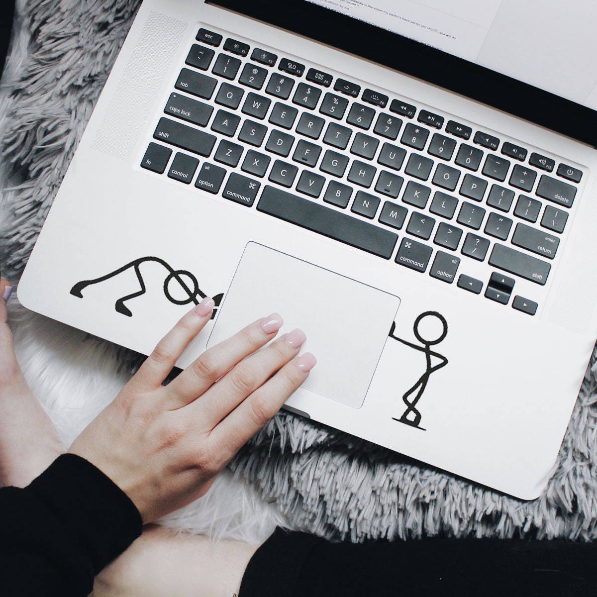 Little Men Stickman Macbook Decal Macbook Sticker Laptop | Etsy