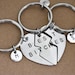 Personalized 3 Best Friends Keychains, Best Bitches Kechains, 3 BFF Key ...