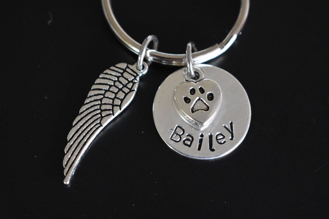 Loss of Dog Keychains, Personalised Dog Memorial Keychains, Pet ...