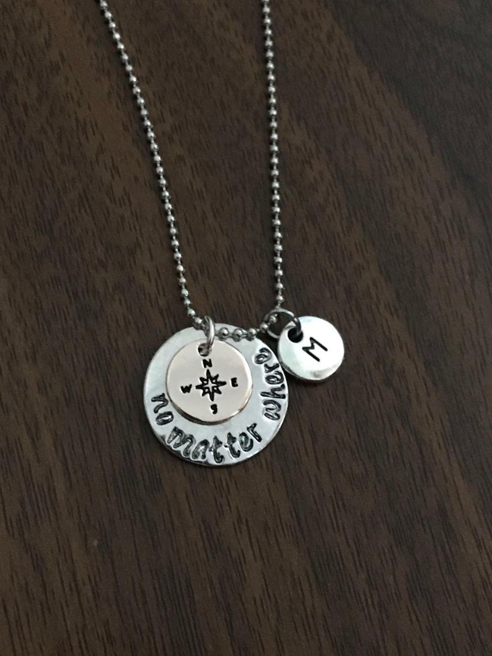 Personalized Best friend necklace. No matter where Necklace. | Etsy