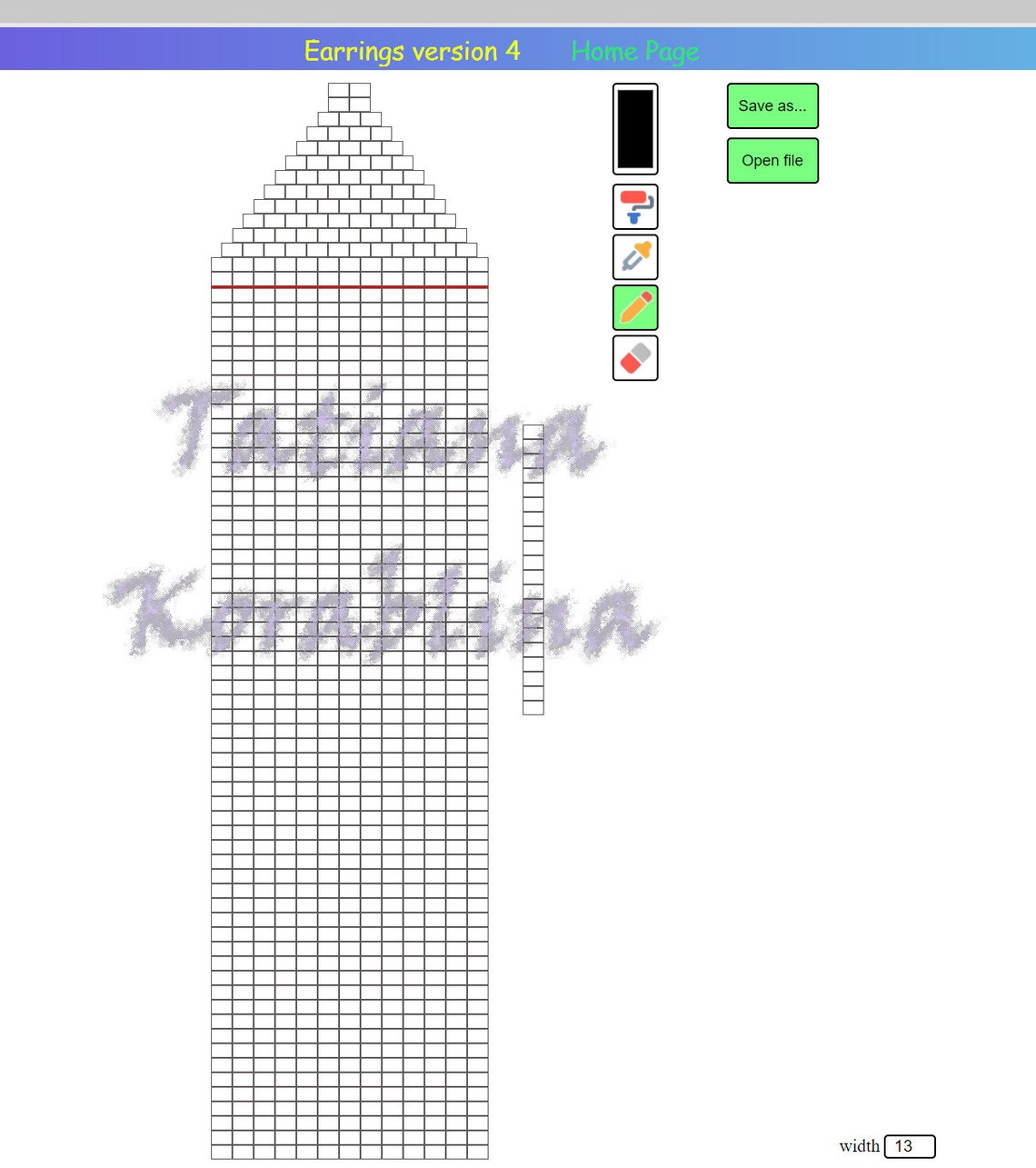 Program for Creating Patterns Beaded Earrings Brick Stitch - Etsy