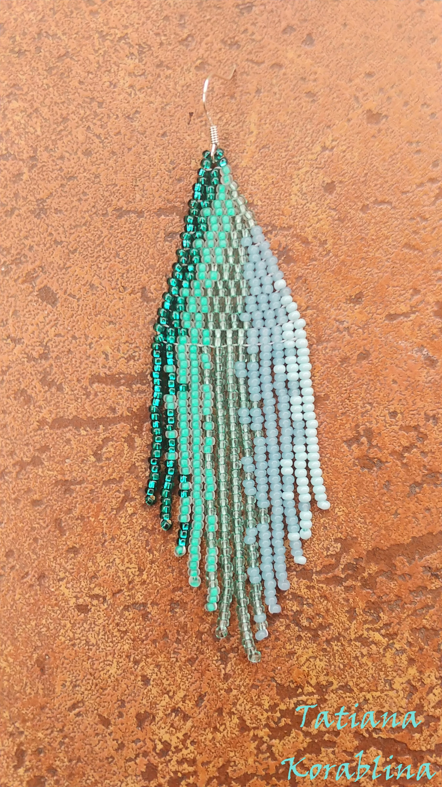 Brick Stitch Pattern for Seed Bead Earrings Digital Pdfpattern - Etsy