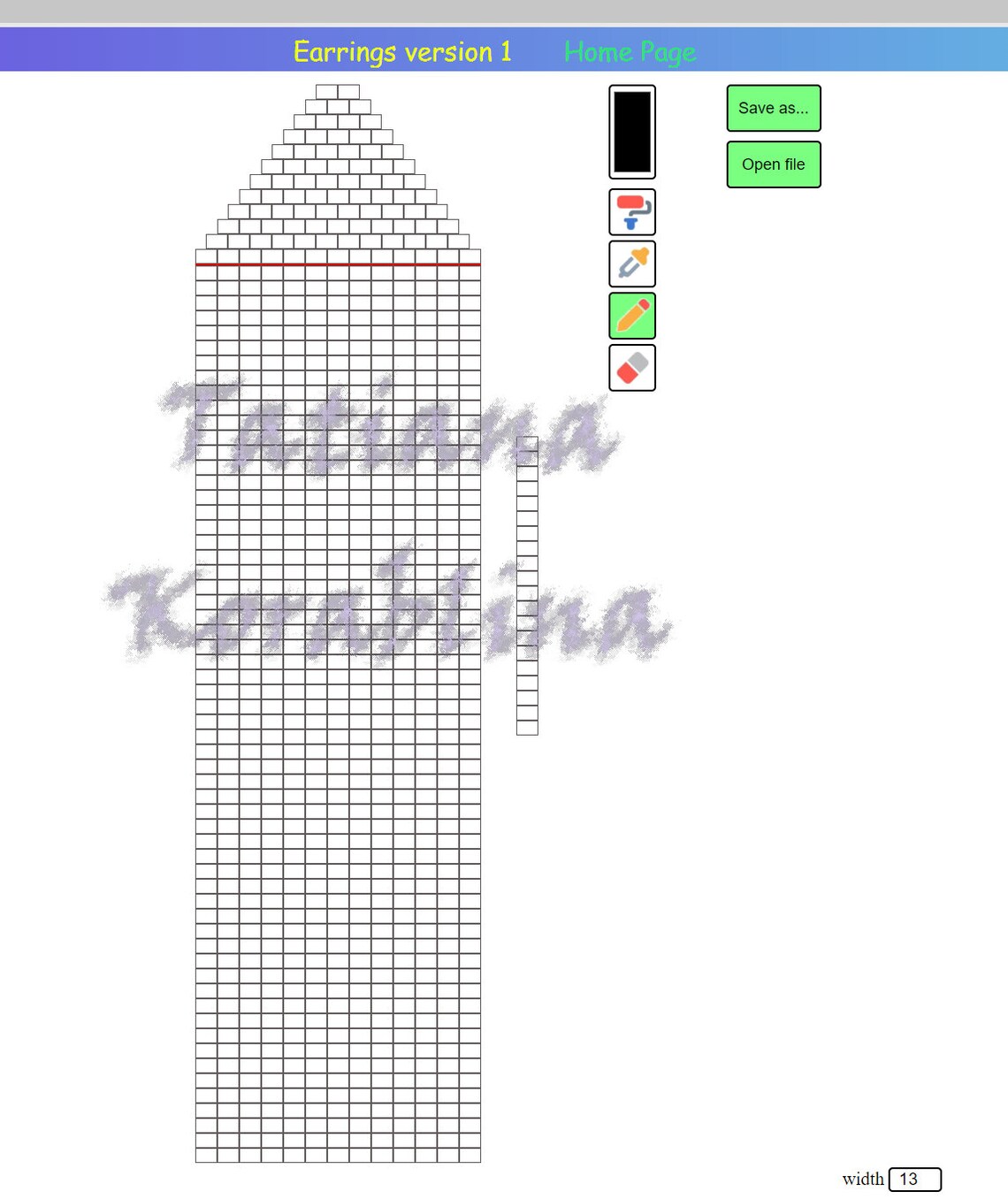 Program for Creating Patterns Beaded Earrings Brick Stitch - Etsy