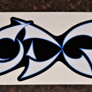 9 Inch DODGE, HASH Marks Sticker/decal, Original Artwork, White With ...