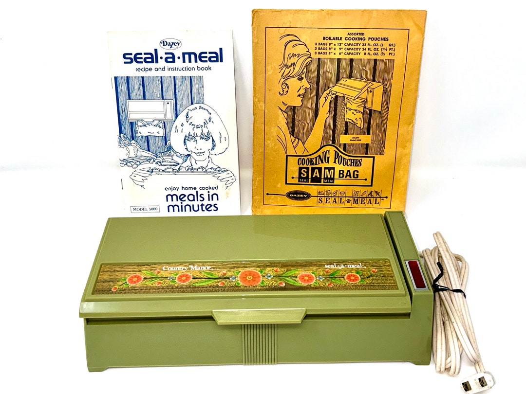 Vintage Dazey Rare Green Avacado Country Manor SEAL-A-MEAL, Original ...